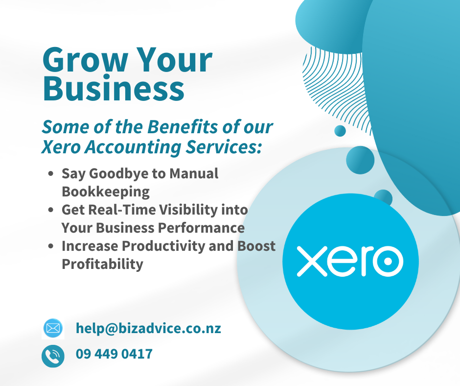 Our Xero Accounting Services - Bizadvice.co.nz